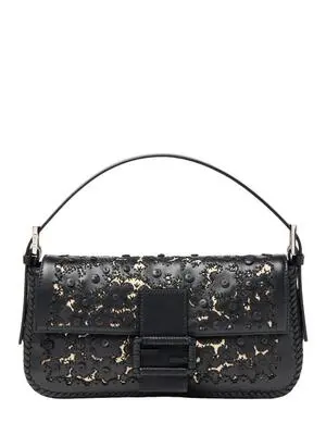 Fendi Fendi Baguette® Carved Leather Bag [black]
